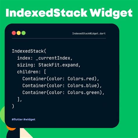 Omar Mushtaha On Linkedin Hello Flutter Developers 📲 Did You Know About The Indexedstack