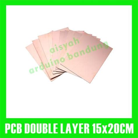 promo pcb polos double layer fr4 fiber 15x20cm pcb kosong dua double