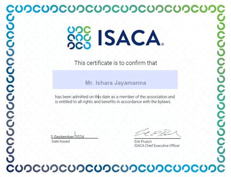 Isaca Cybersecurity Itgovernance Professionaldevelopment Ishara