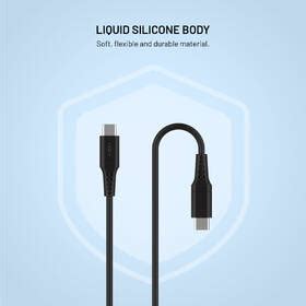 Kabel Fixed Liquid Silicone Usb Cusb C Pd 60w 03m Fixdls Cc03 Bk