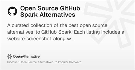 5 best open source github spark alternatives 2025