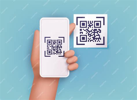 Qr 코드를 스캔하는 휴대폰 스마트 폰 Qr 코드를 스캔하고 온라인 결제 송금 전자 디지털 기술 바코드 ⁇ 터 일러스트레이션 프리미엄 벡터