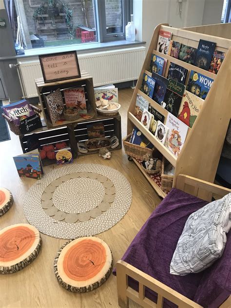 Pin on EYFS | Reading corner classroom, Preschool classroom layout ...