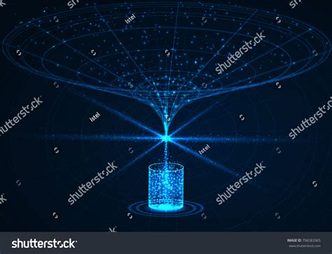 Big Data Visualization Abstract Database Vector Stock Vector Royalty