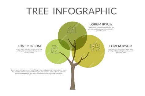 Premium Vector Infographic Tree Chart Vector Design