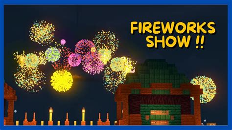 Minecraft Fireworks Display Show 200 Subs Special Youtube