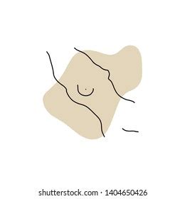 Nude Line Drawing Naked Body Illustration Stock Vector Royalty Free Shutterstock