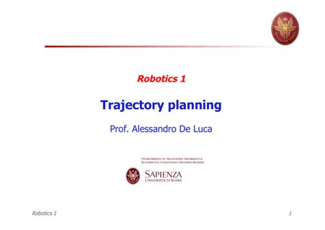 Robotics Trajectory Planning Cartesian And Joint Space Methods