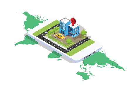 Modern Design Isometric Illustration Of Mobile Navigation Suitable For Diagrams Infographics