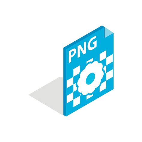 Png Image File Extension Icon Isometric 3d Style 14525584 Vector Art