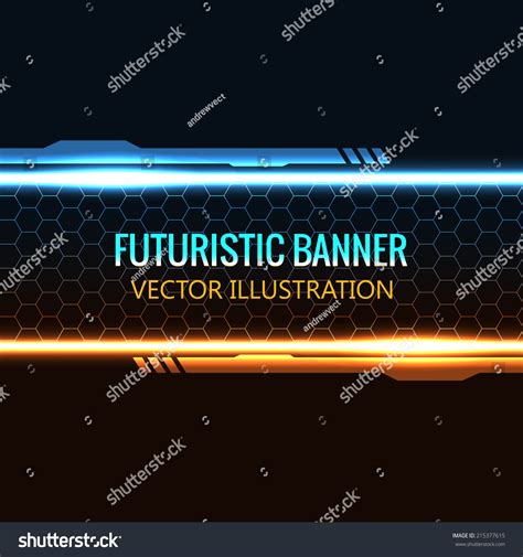 Futuristic Banner Stock Vector Illustration 215377615 Shutterstock