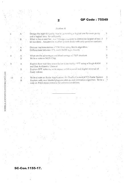 University Of Mumbai Msc Computer Science Part I Digital Signal Processing I And Ii Old