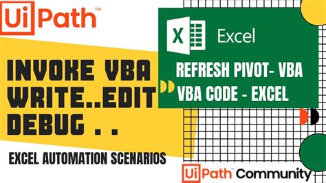 Can Not Refresh Pivot Table Activities Studio UiPath Community Forum