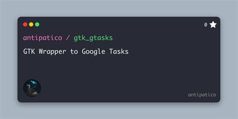 GitHub Antipatico Gtk Gtasks GTK Wrapper To Google Tasks