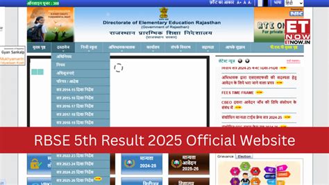 What Is The Official Website To Check The Rbse Class 5th Result 2025