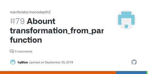 abount transformation from parameters function · issue 79