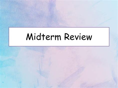 Midterm Review. - ppt download