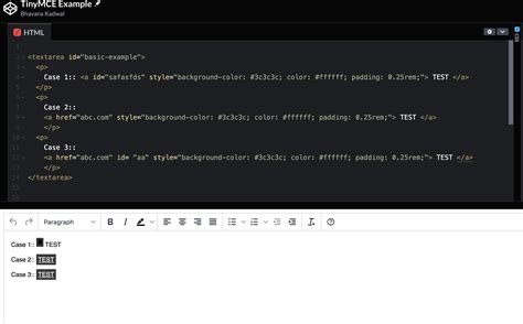 link tag not working · issue 7828 · tinymce tinymce · github