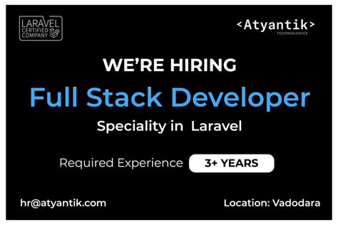 atyantik technologies pvt ltd on linkedin hiringalerts vadodarajobs softwaredevelopers