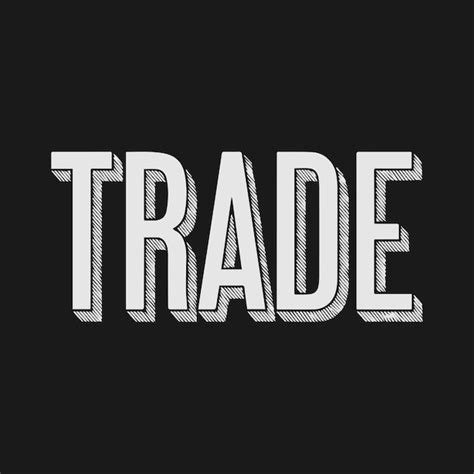 Premium Vector Trade Logo Text Typography Background Logo For Flyer