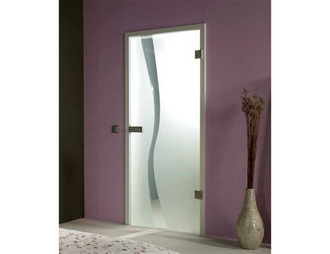 Wave Type 1 Grooved Glass Door Design Frosted Glass Door