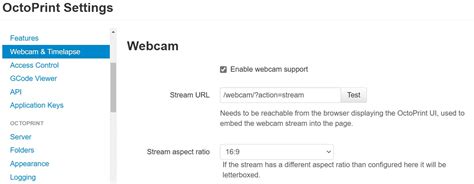 octodash has no webcam webcams octoprint community forum