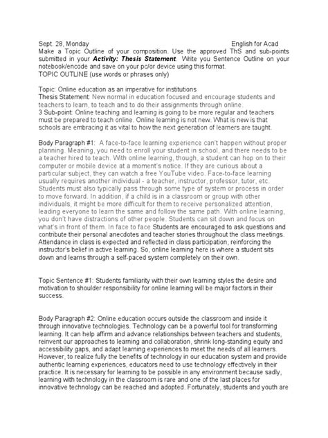 Assignment Sa Acad Pdf Educational Technology Classroom