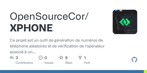 github opensourcecor xphone ce projet est un outil de génération de