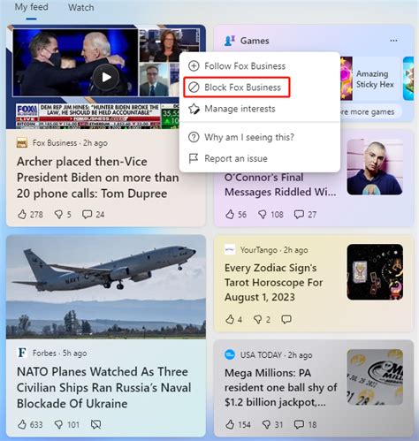 Methods To Disable News And Interest In Windows Widget