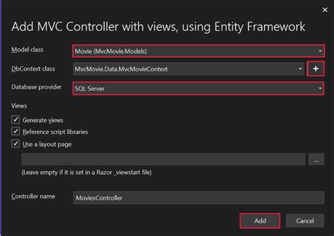Entity Framework Cant Use Controller Scafolding O My Net Project