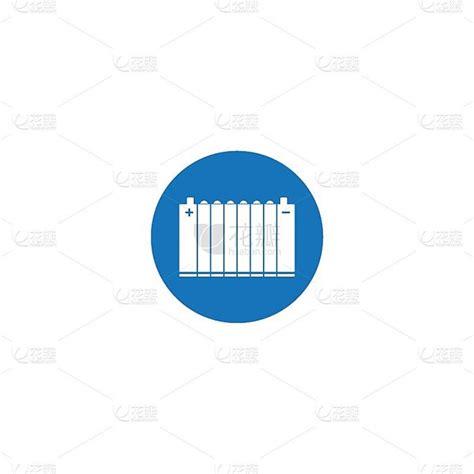 汽车电池图标矢量