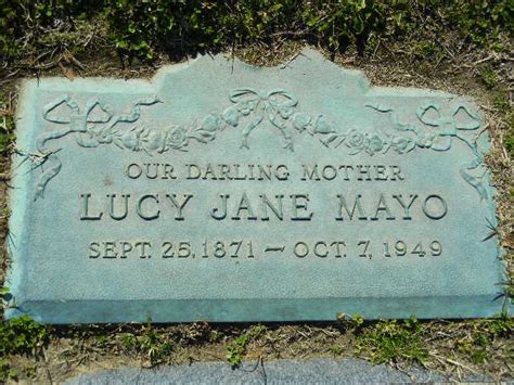 Lucy Jane Dotson Mayo 1871 1949 Mémorial Find A Grave