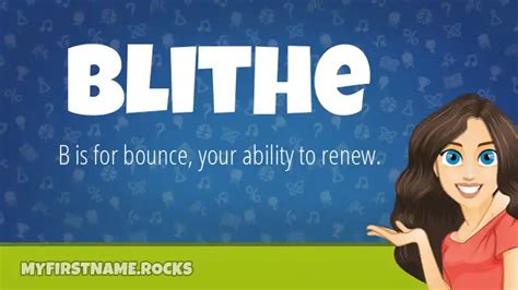 Blithe First Name Personality And Popularity