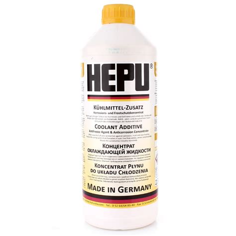 HEPU G11 концентрат антифриза желтый 1,5 л P999-YLW: купить, отзывы ...