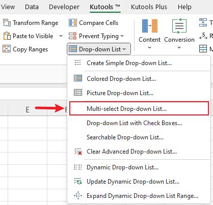 Quickly Select Multiple Items From Drop Down Lists In Excel