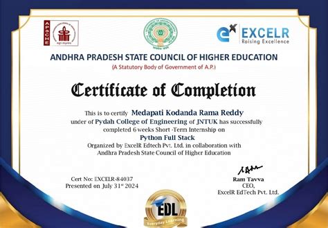 🌟 Im Thrilled To Share That I Have Successfully Completed A 6 Week