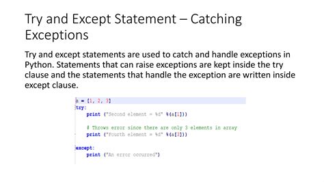 Python Exceptionhandlingpptx