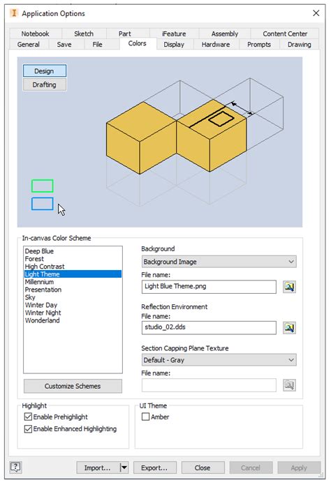 Inventor Tech Tip Adjust The Color Scheme Options Catsolutions