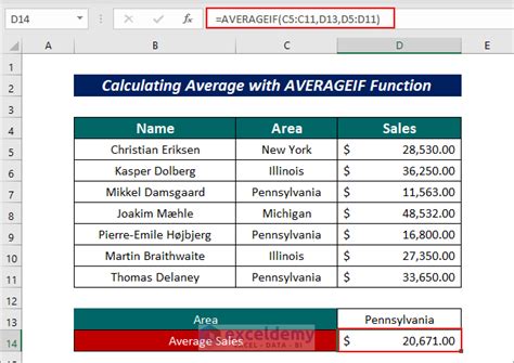 how to calculate average if number matches criteria in excel