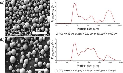 Sem Micrographs And Particle Size Distribution Of The Investigated