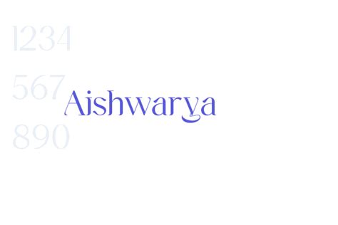 Aishwarya Font Free [download Now]