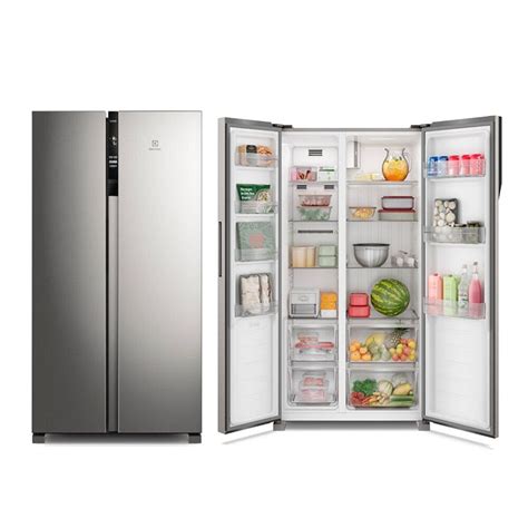 Geladeira Electrolux Frost Free 2 Portas 435 Litros Inverter Side By