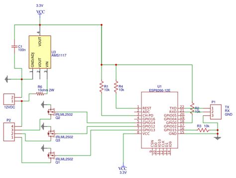 ESP8266 RGB LED OSHWLab