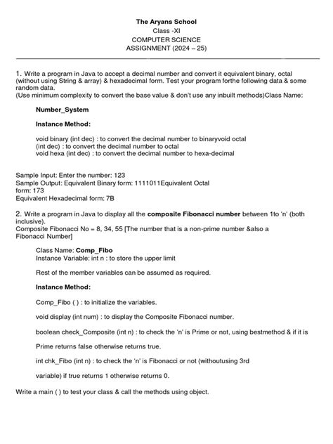 11 Project Computer 2024 Pdf Integer Computer Science Numbers