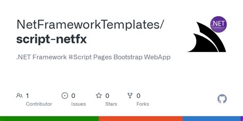 github netframeworktemplates script netfx framework script