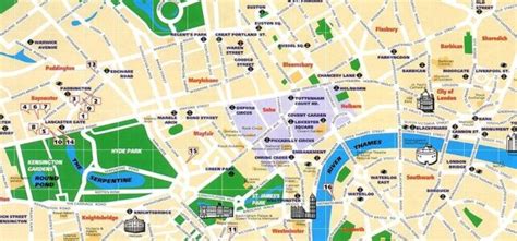 Mapa Turístico De Londres Para Imprimir Una Guía Imprescindible