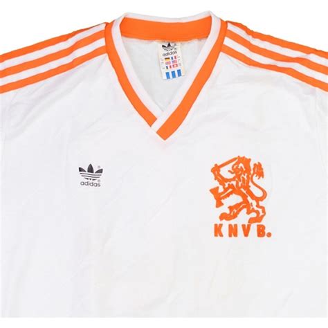 Adidas 1988 Holland U 21 Match Worn Away Shirt