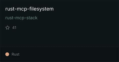 Rust Mcp Filesystem Glama