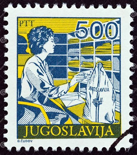 Yugoslavia Circa 1988 A Stamp Printed In Yugoslavia Shows Woman Post