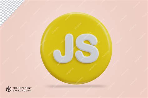 Premium Psd 3d Javascript Icon Symbols Of Software Language